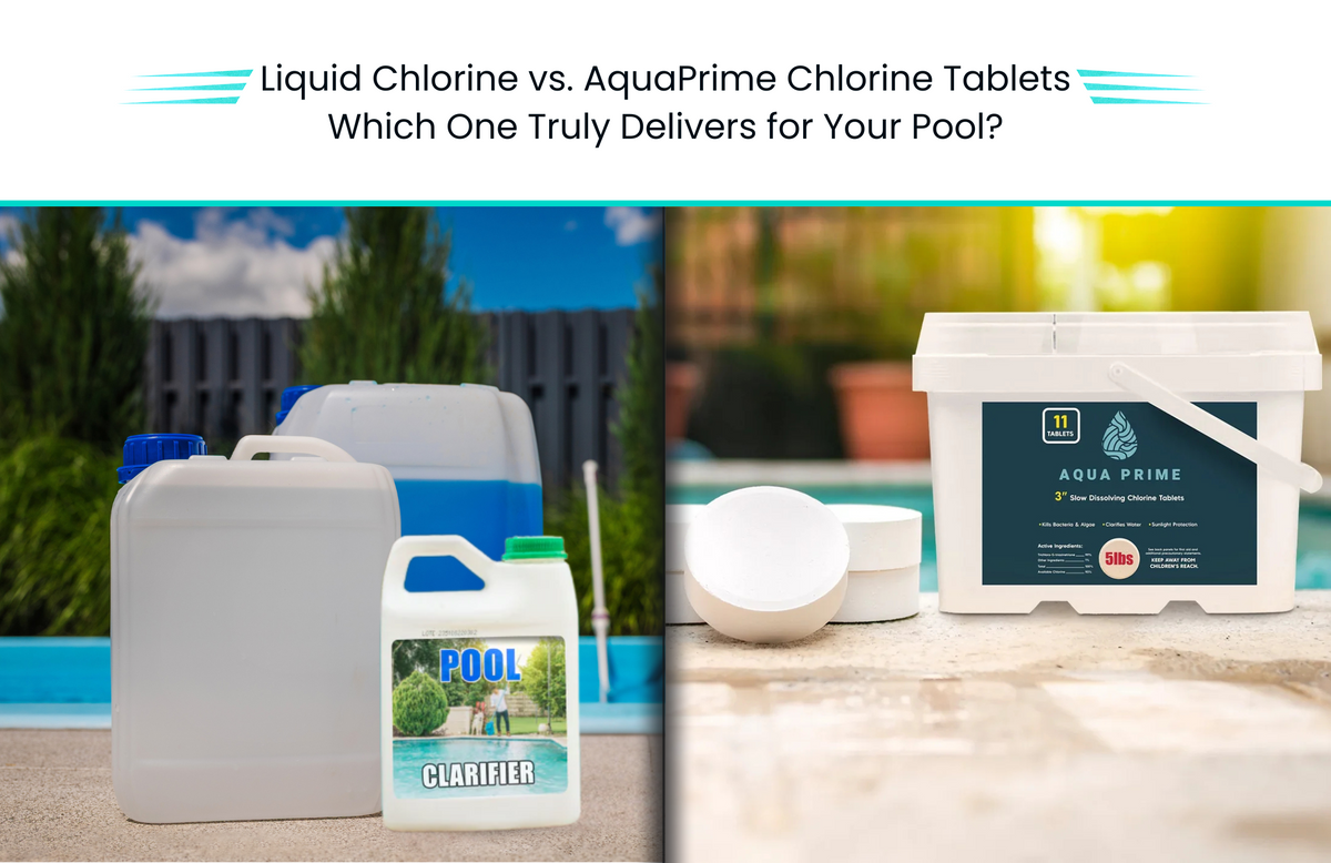 Liquid Chlorine vs. AquaPrime Chlorine Tablets Which One Truly Deliver
